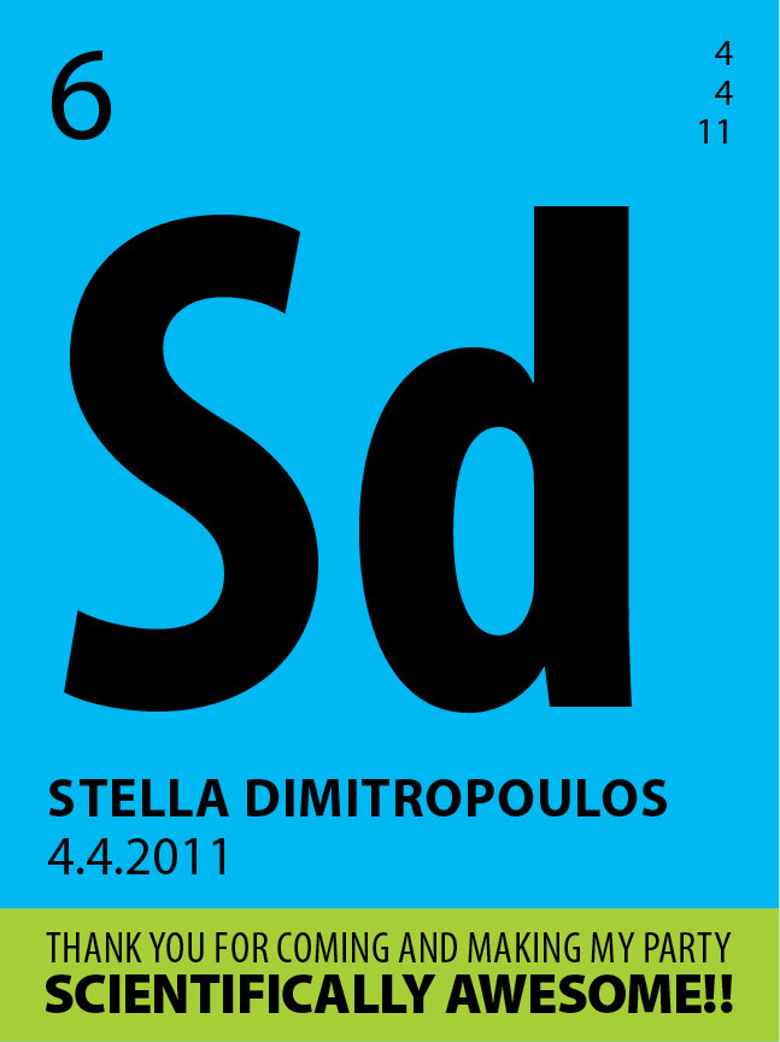 Periodic Element Gift Bag Labels • Science Party • 3.5 X 5 and 6 X 8 ...