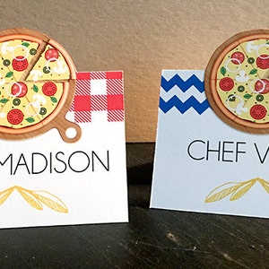 Cooking Party Food Tents • Pizza Party Food Cards • Chef Hat - Etsy