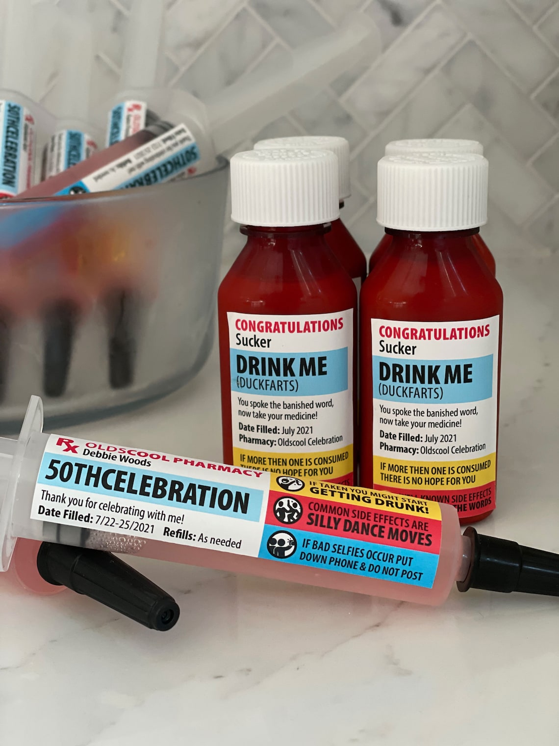 Shot / Oral / Liquid Prescription Labels • Labels Only • Printed - Etsy