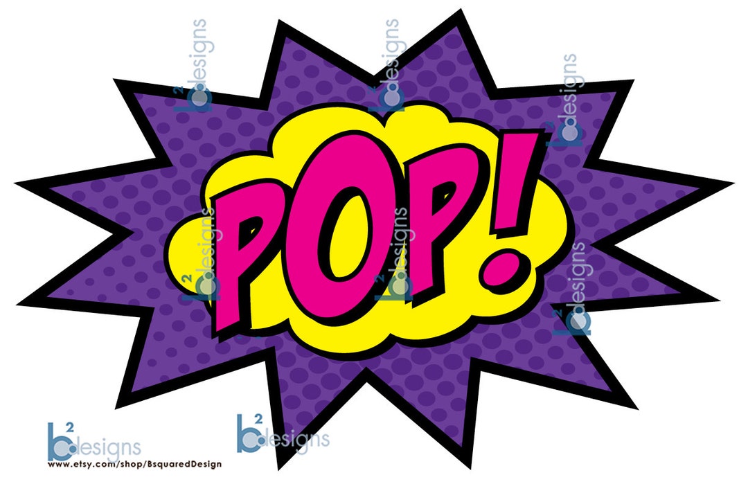 Superhero Party Signs • Boom, Pow, Zap, Bam, Pop • 11 X 17 • GV1 Color ...