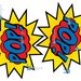 Superhero Signs Boom Pow Zap Bam Pow 1/2 Page Signs - Etsy