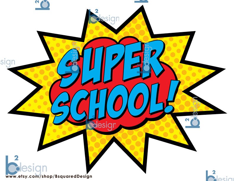 Super Teacher Super Staff Super School 3 Signs INSTANT | Etsy