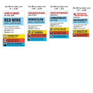 Shot / Oral / Liquid Prescription Labels • Labels Only • Printed - Etsy