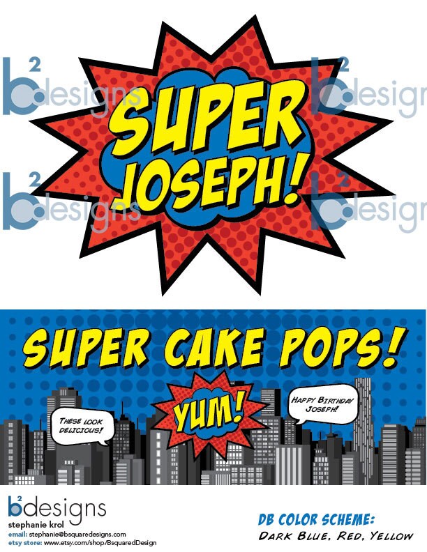 Cake Push Pops Box Sticker and Sign Printed - Etsy