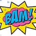 Superhero Party Signs • Boom, Pow, Zap, Bam, Pop • 11 X 17 • GV2 Color ...