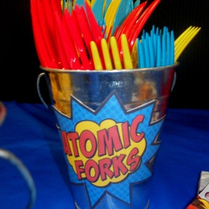 Superhero Food Cards Custom Text • 1/4 Page Size • (printable) - Etsy