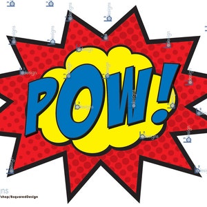 Superhero Party Signs • Boom, Pow, Zap, Bam, Pop • 18 X 24 • DB Color ...