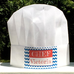 Chef Hat Stickers ONLY • With or Without Name • Printed - Etsy