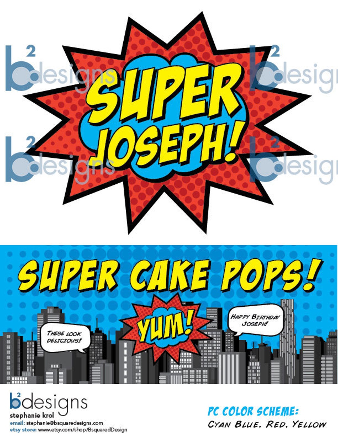 Cake Push Pops • Box Sticker and Sign • Printed - Etsy