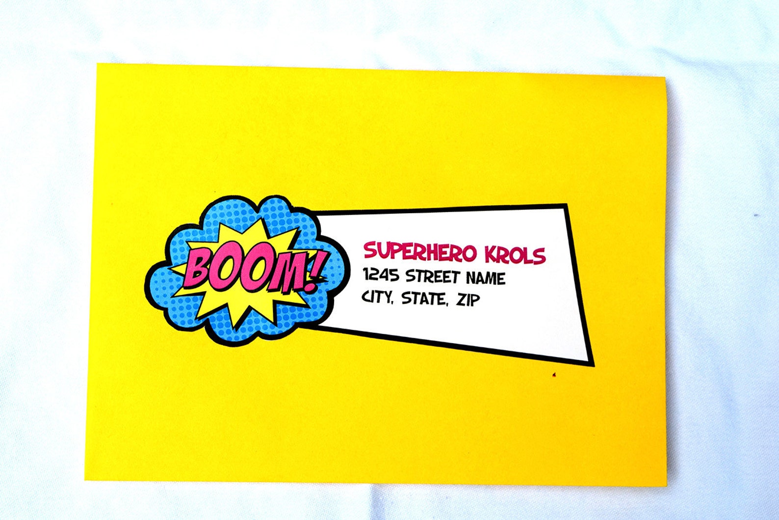 Superhero Envelope Stickers GV1 INSTANT DOWNLOAD | Etsy