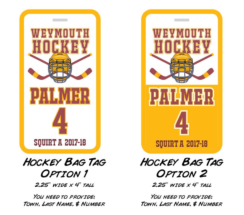 Sports Bag Tags Bag Tags Sports Gifts PRINTED & - Etsy