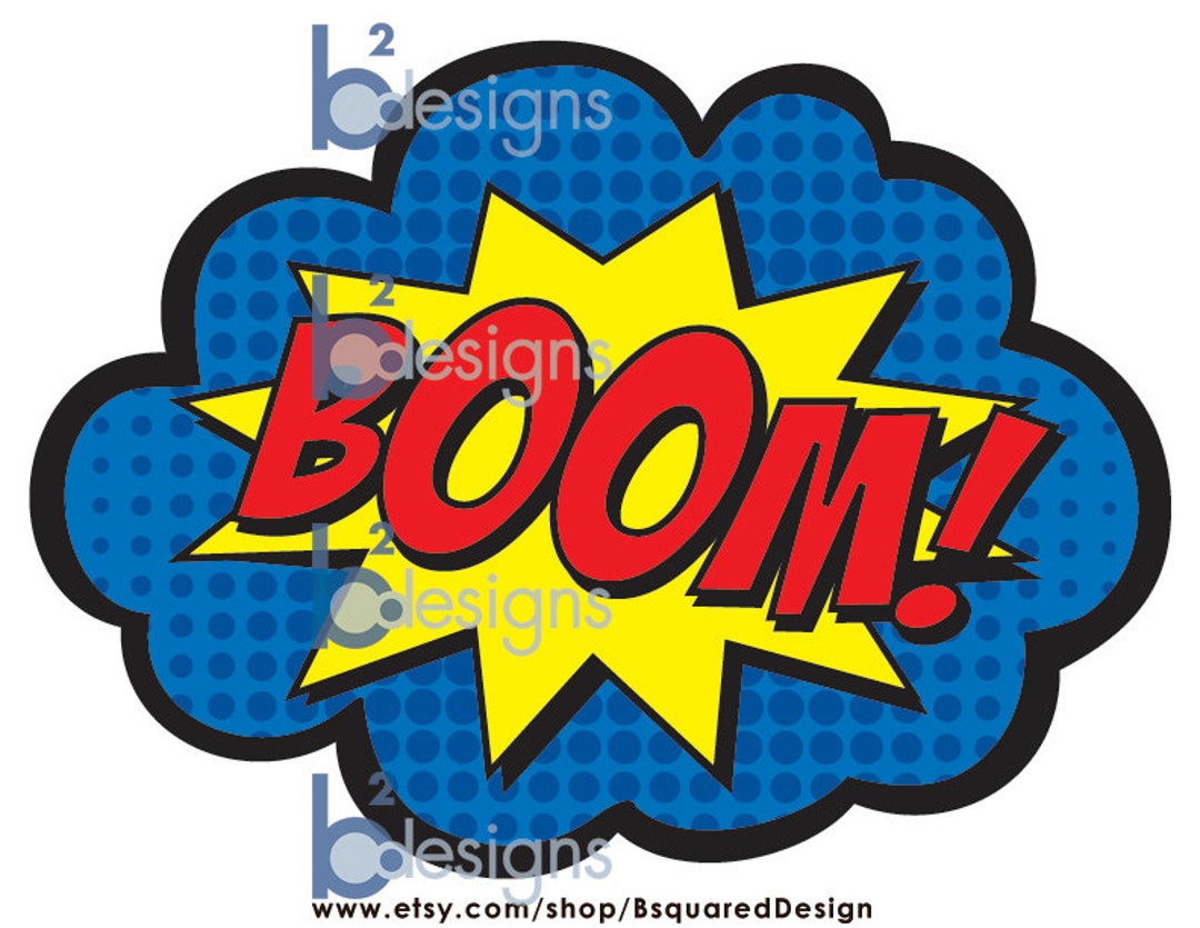 Superhero Party Signs • Boom, Pow, Zap, Bam, Pop • 8.5 X 11 • DB Color ...