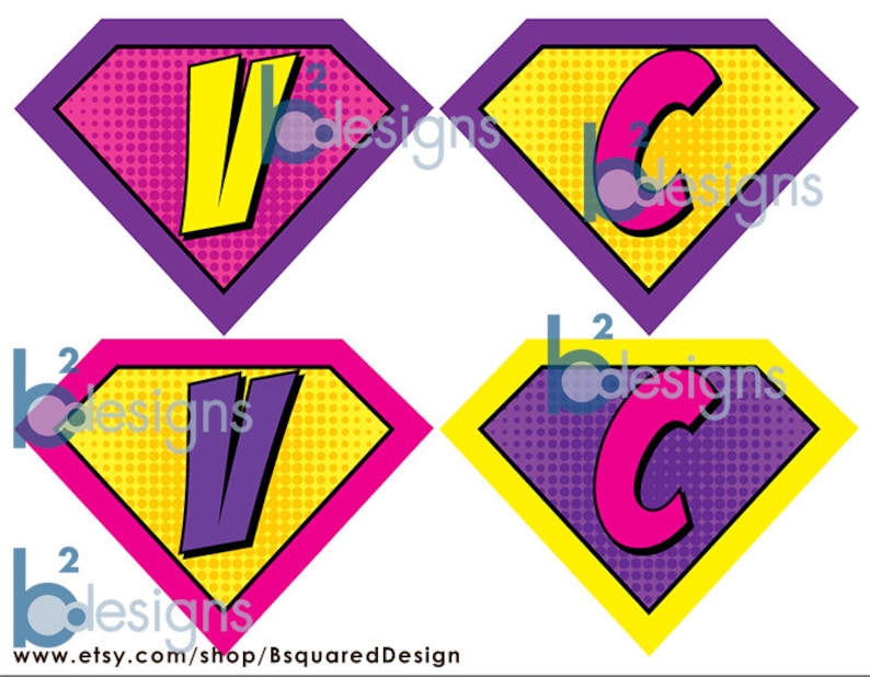Superhero Symbols • Printed - Etsy