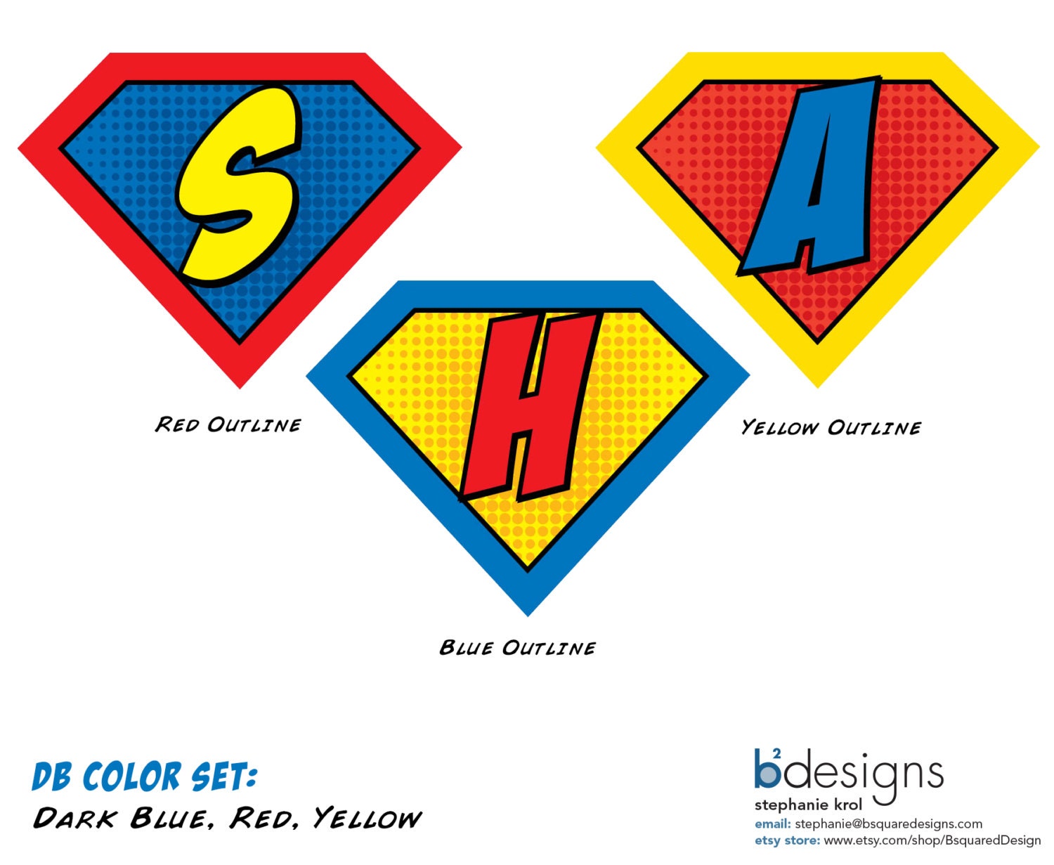 Superman Letter B