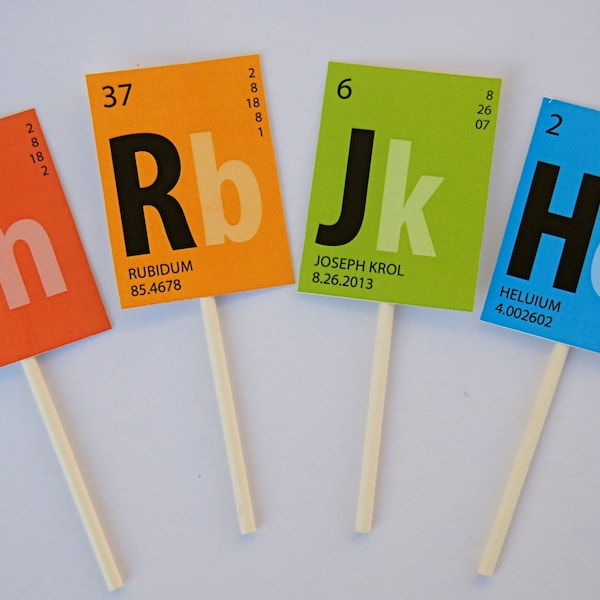 Periodic Table Cupcakes - Etsy