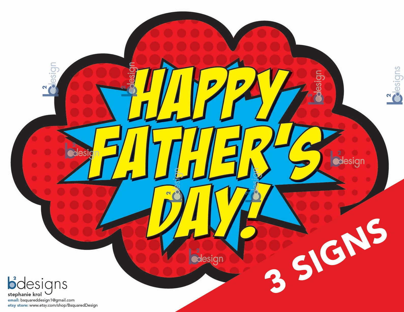 Super Dad Sign • 8" X 10" • 3 Signs • INSTANT DOWNLOAD - Etsy