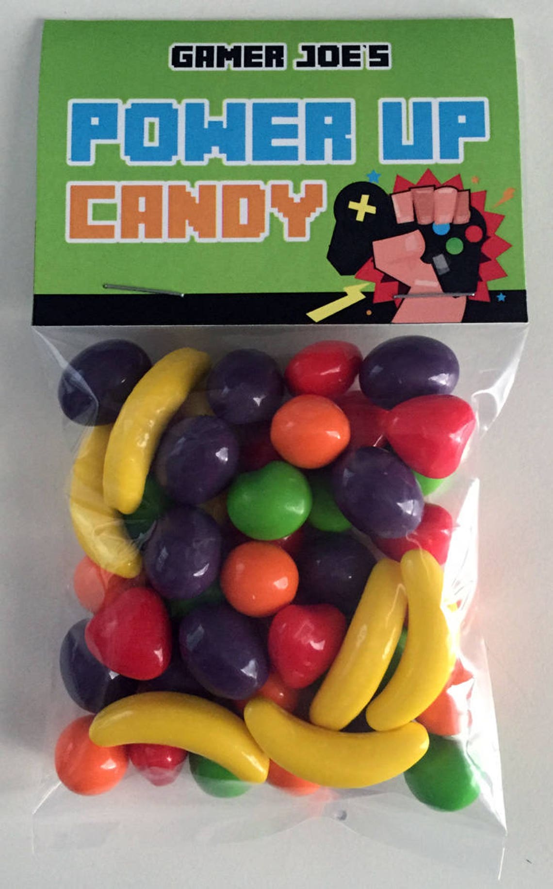 Arcade / Video / Gamer Candy Label Gamer Power up Candy | Etsy