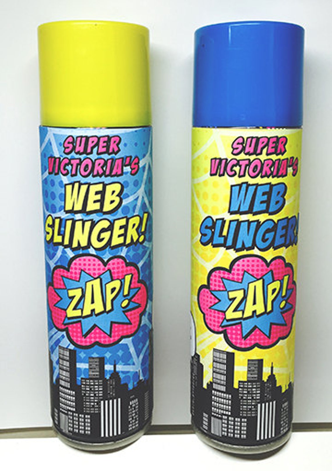 Superhero Silly String Labels • 5 X 5.625 • DBRY Color Scheme: Dark ...