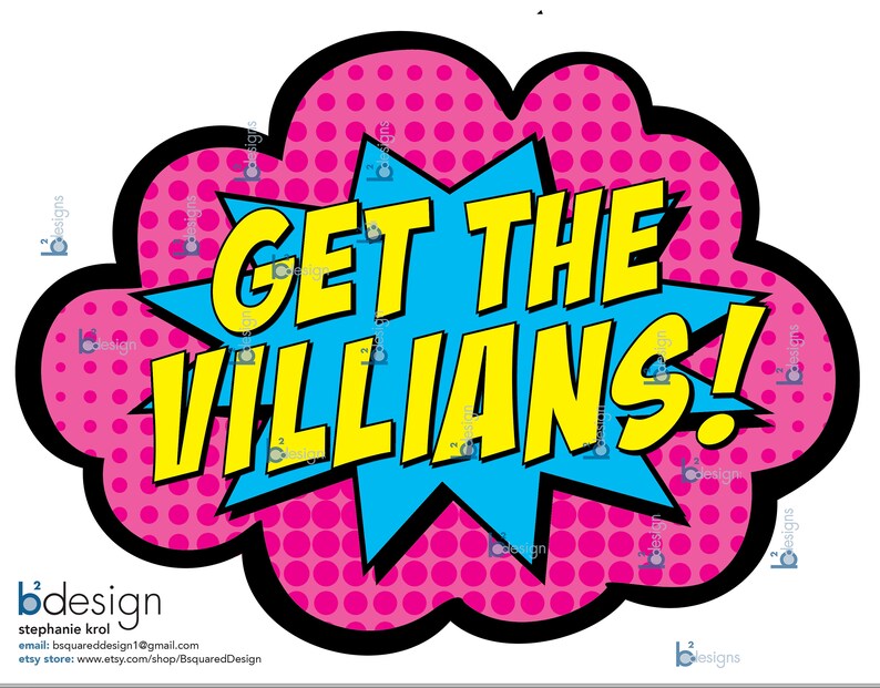 Superhero Signs 8 X 10 Custom Text PRINTED - Etsy