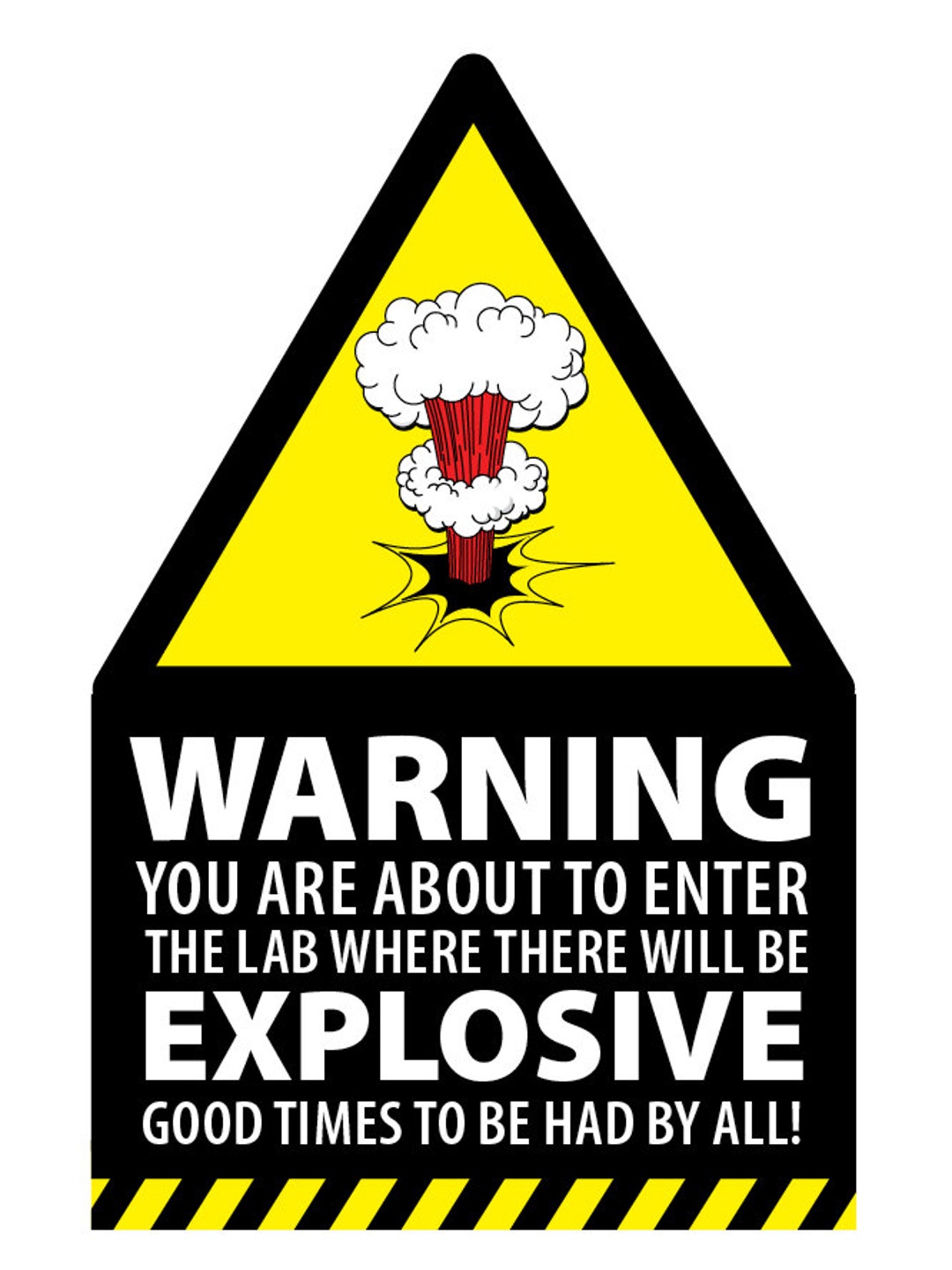 Science Party Welcome and Warning Signs 8.5 X 11 Printed - Etsy