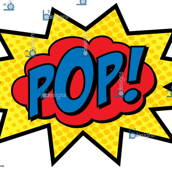 Boom Pow Superhero Signs - Etsy