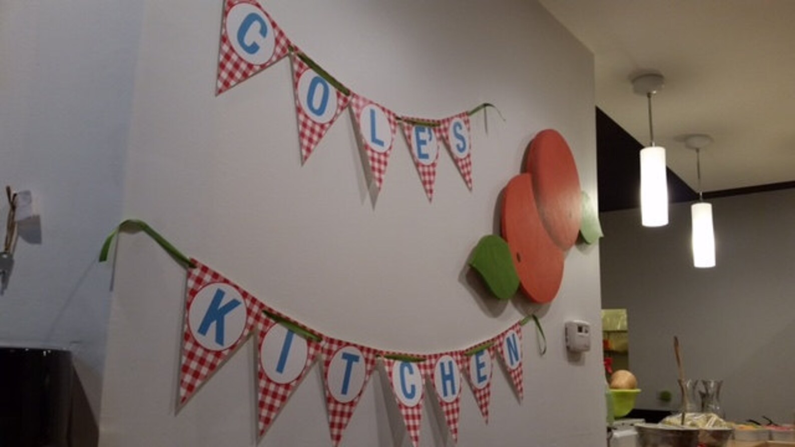 Cooking Banner • Name's Kitchen • Happy Birthday Name • Printed - Etsy