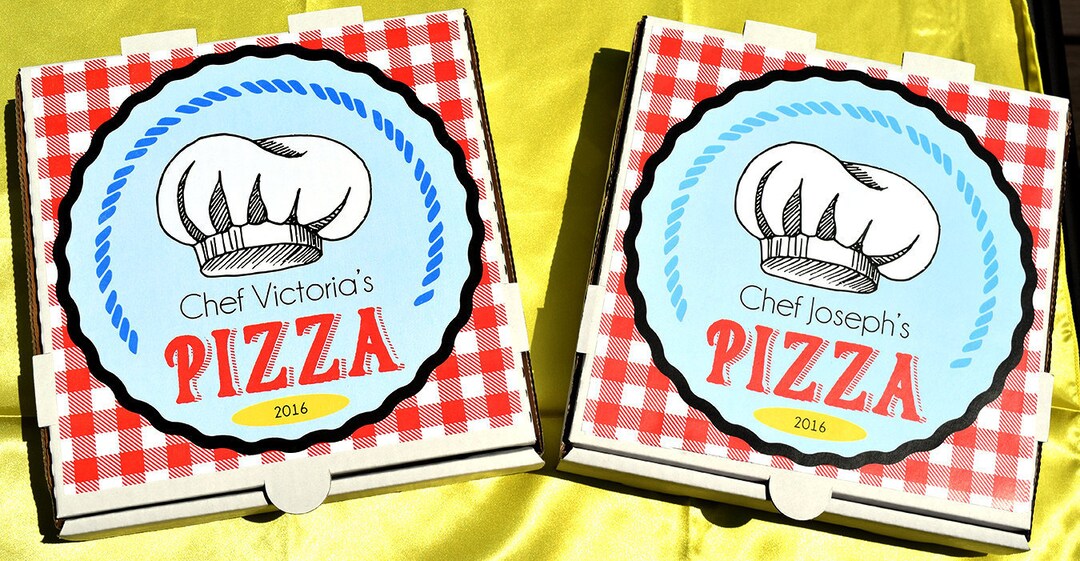 Pizza Box Sticker Only • 8 X 8 • PRINTED - Etsy