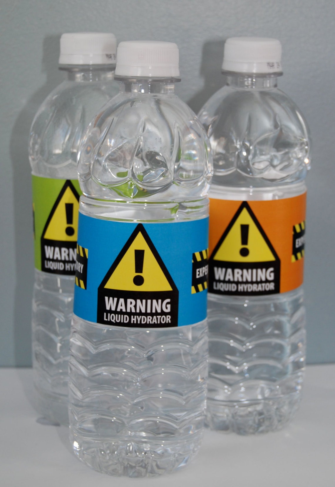 Science Party Warning Waterbottle Labels PRINTED - Etsy