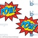 Superhero Signs • Boom, Pow, Zap, Bam, Pow • 1/4 Page Signs • PC Color ...