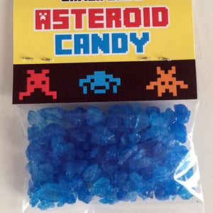 Arcade / Video / Gamer • Asteroid Candy Label • INSTANT DOWNLOAD - Etsy