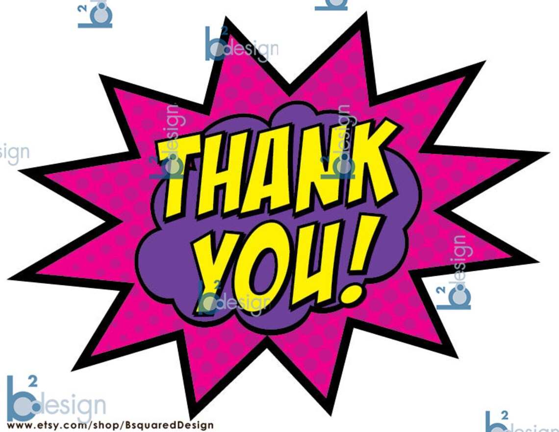 Thank You Signs 8.5 X 11 GV1 Colors Instant Download | Etsy