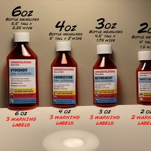 Shot / Oral / Liquid Prescription Labels • Customizable • Labels Only ...