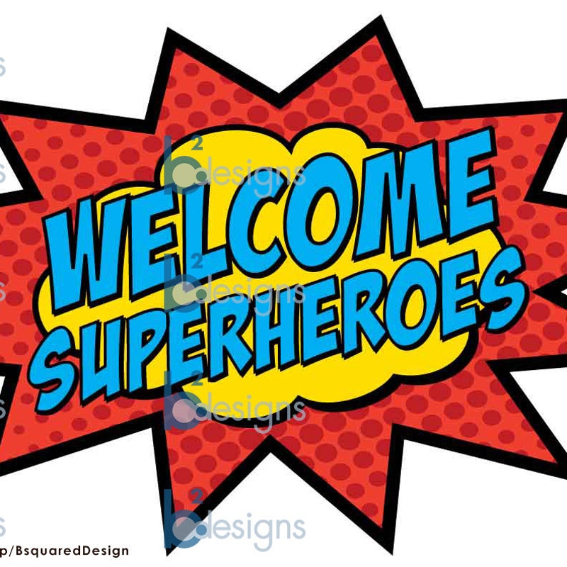 Superhero Welcome - Etsy