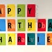 Periodic Table Banner • Happy Birthday Name • Science Birthday Banner ...