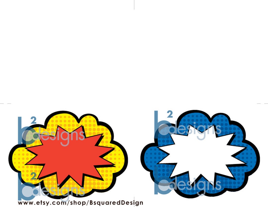 Superhero Food Tents (DB) INSTANT DOWNLOAD - Etsy
