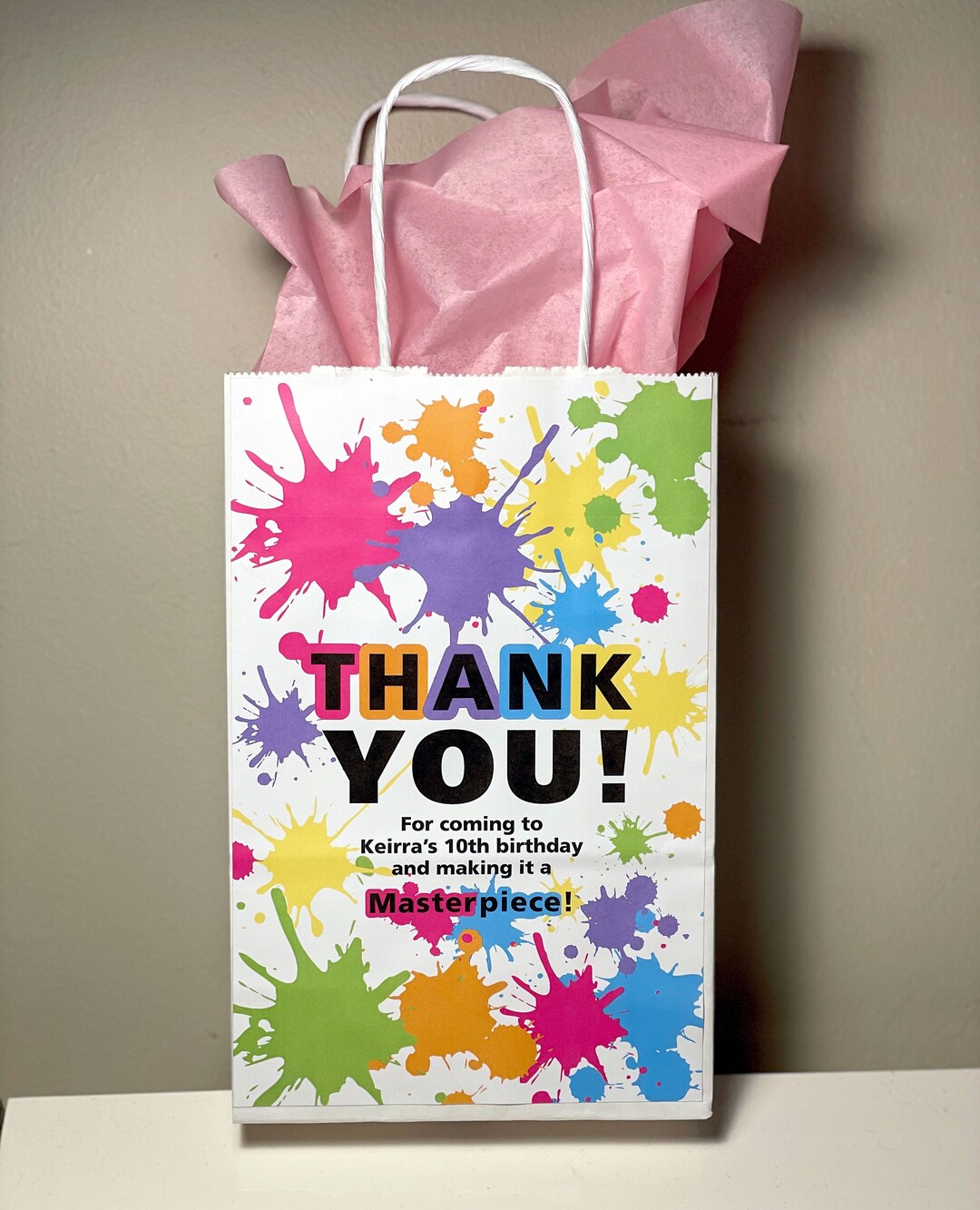 Art Party Gift Labels • Gift Bag Labels • 5.3785" X 8.25" • PRINTED - Etsy