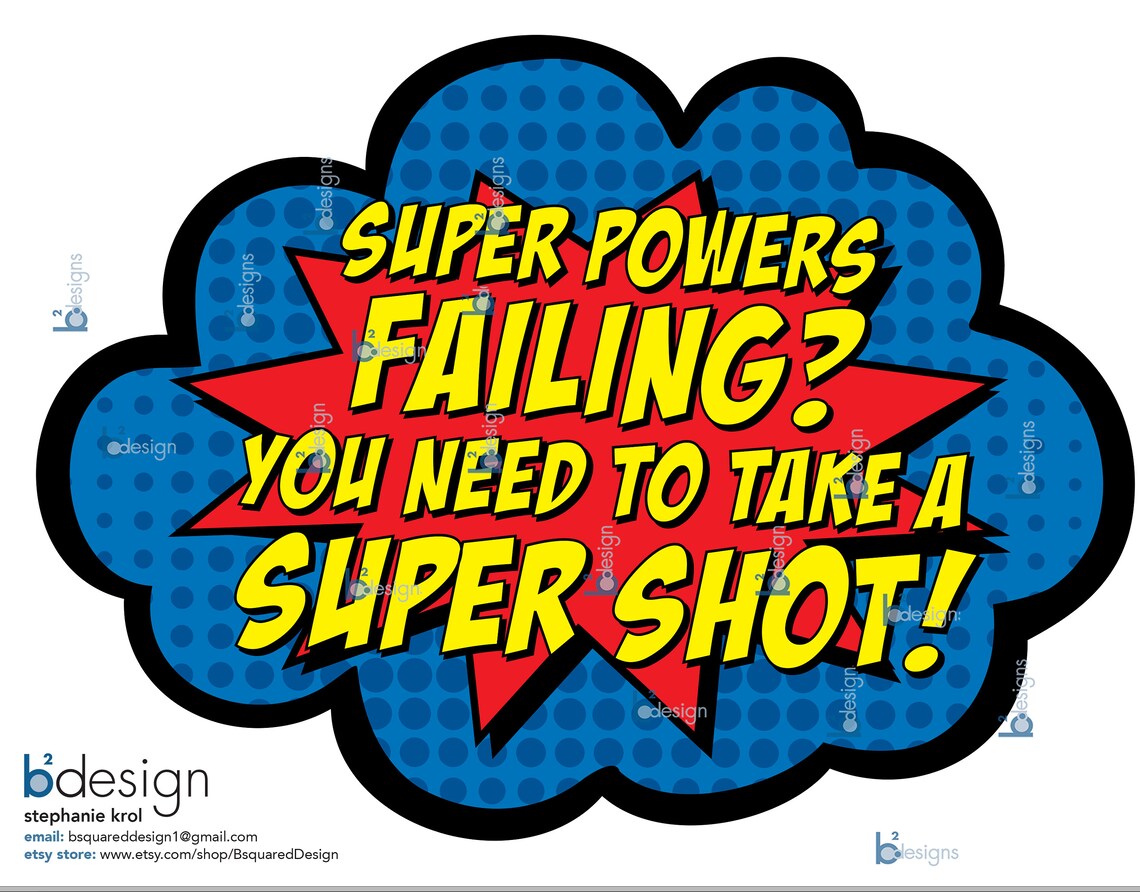 Superhero Signs 8 X 10 Custom Text PRINTED - Etsy
