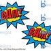 Superhero Signs • Boom, Pow, Zap, Bam, Pow • 1/4 Page Signs • PC Color ...