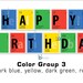 Periodic Table Banner • Happy Birthday Banner • 8.5 X 11 • Color Group ...
