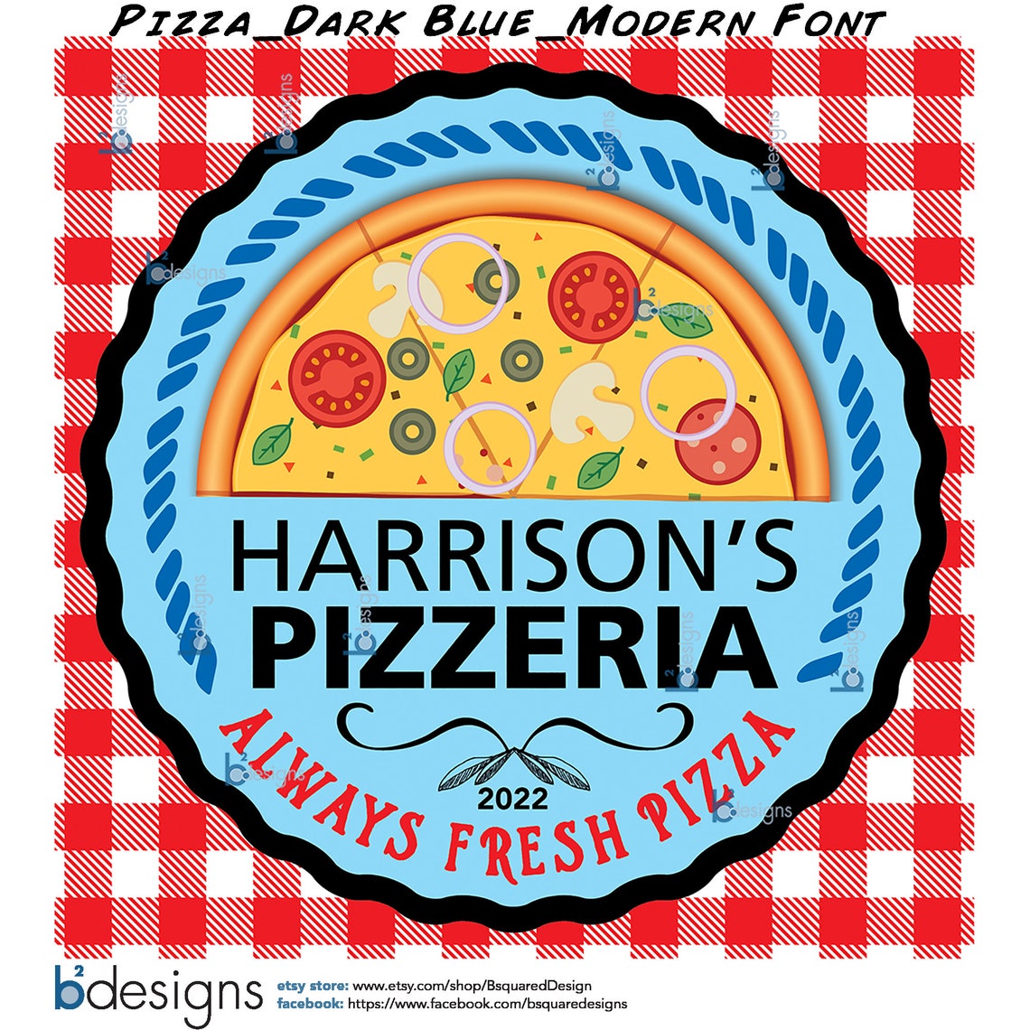 Pizza Box Sticker Only • 8 X 8 • PRINTED - Etsy