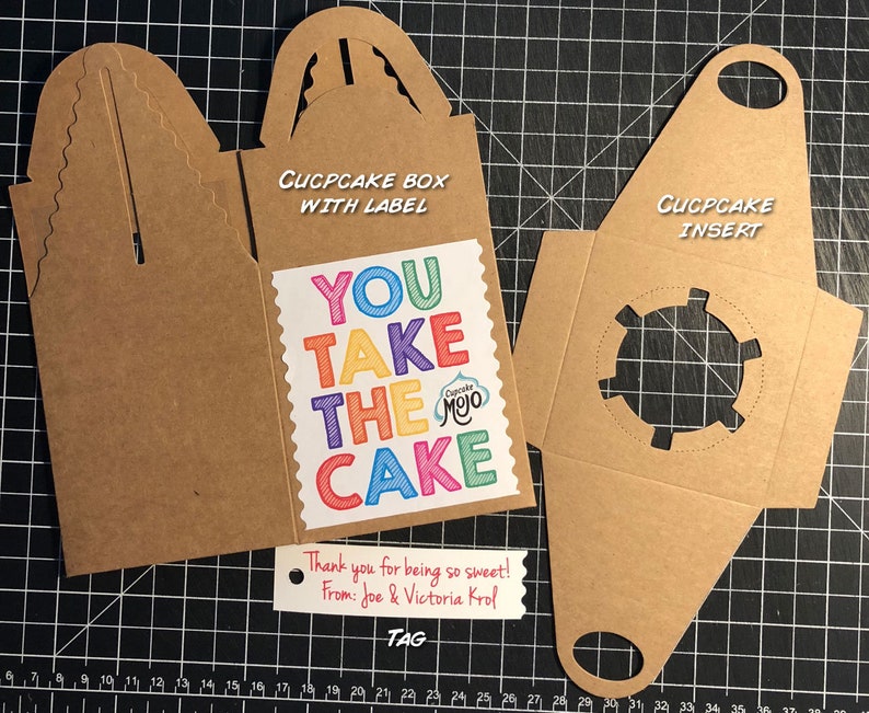 Cupcake Boxes • Single Cupcake Box • teacher Gift • Sports Gift • Party ...