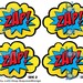 Superhero Signs • Boom, Pow, Zap, Bam, Pow • 1/4 Page Signs • PC Color ...