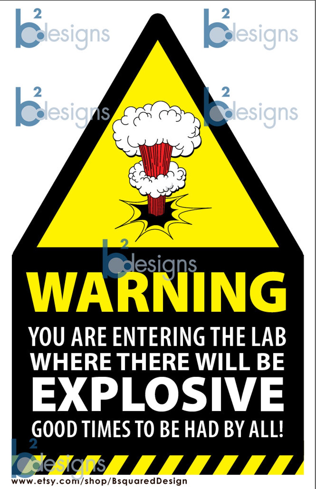 Scientist Warning Welcome Sign (11x17) INSTANT DOWNLOAD - Etsy