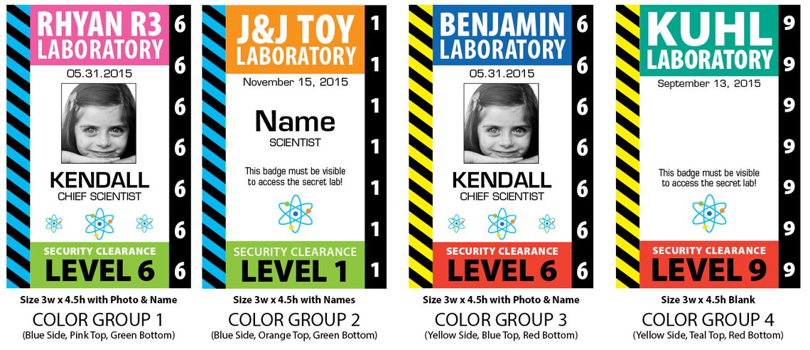 Scientist Badge Option 3 PRINTED and ASSEMBLED - Etsy