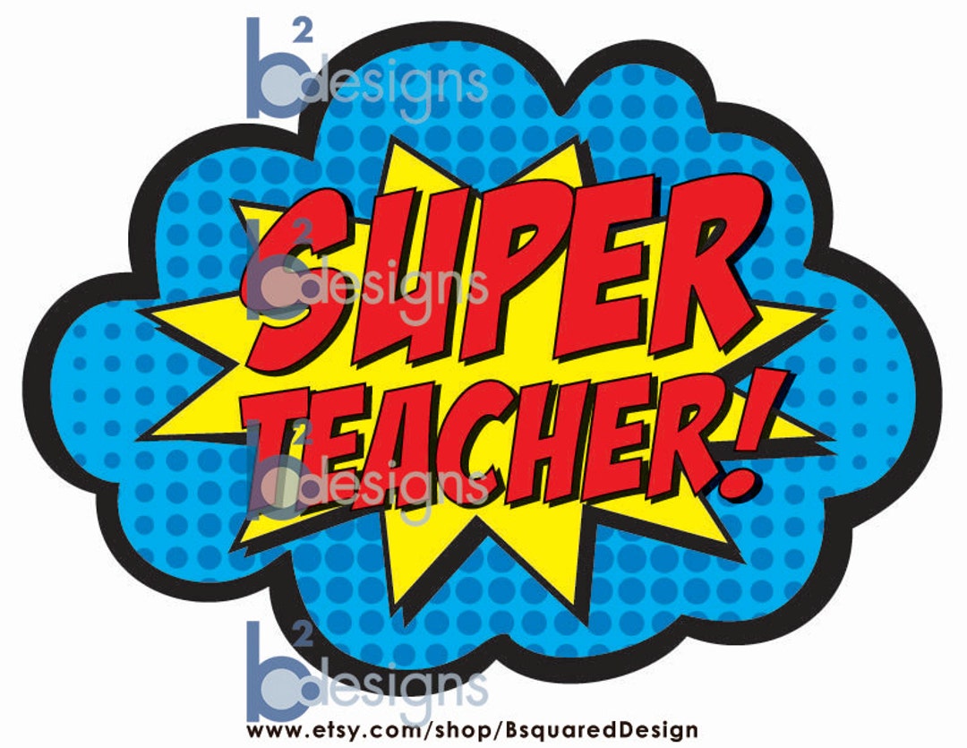 Super Teacher (2 Signs) INSTANT DOWNLOAD - Etsy