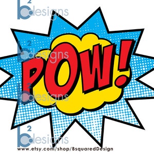 Superhero Signs • Boom, Pow, Zap, Bam • 8.5 X 11 • Instant Download - Etsy