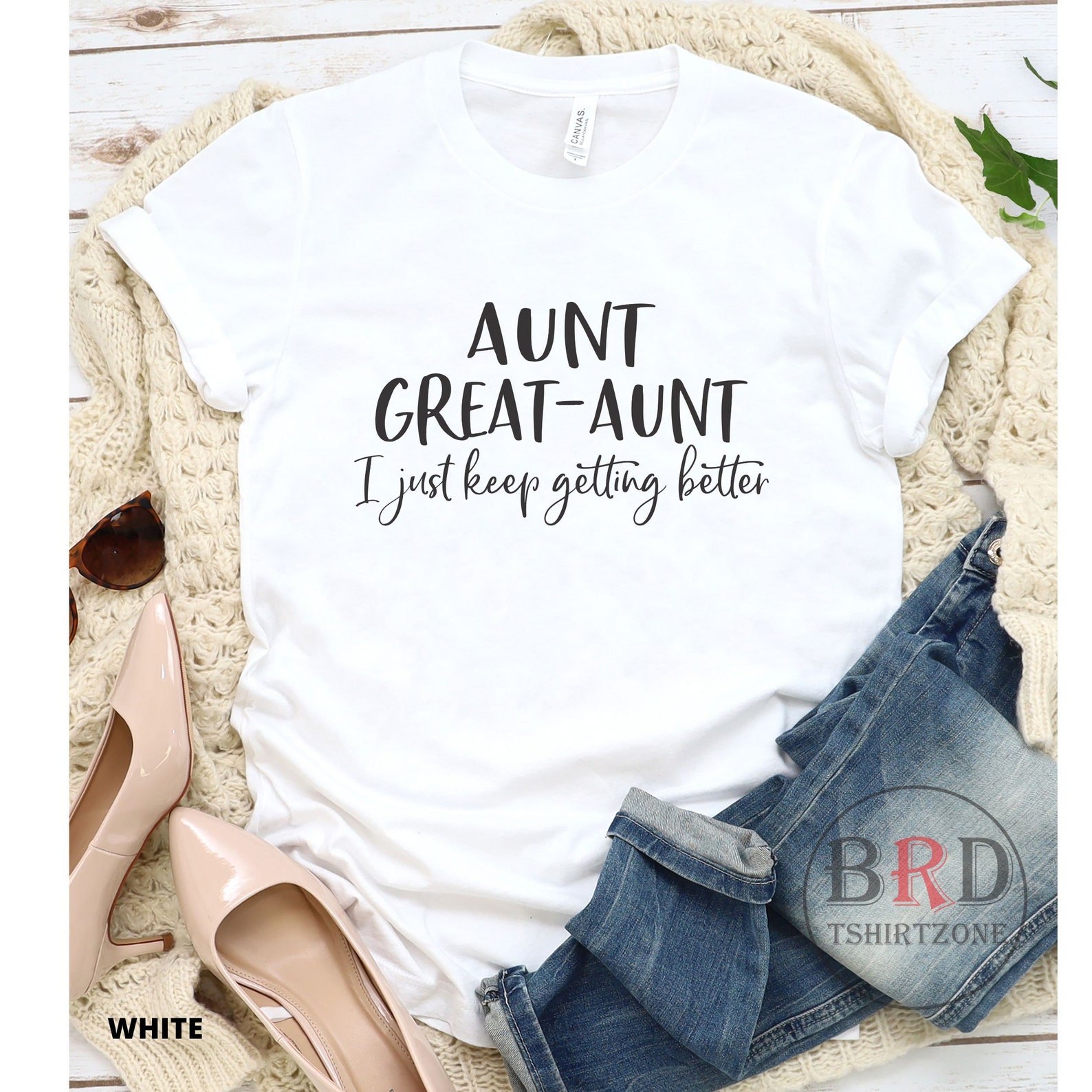 Great Aunt Gift, Great Aunt Shirt, Mothers Day Gift for Great Aunt ...