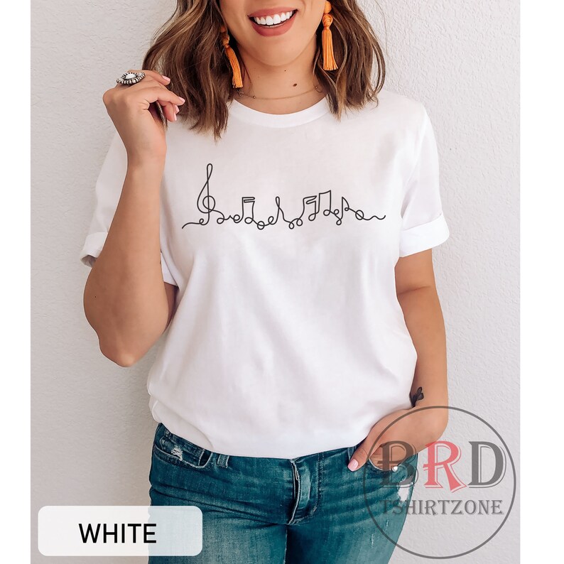 Musical Notes T Shirt Music Teacher Shirt Gift for Music - Etsy