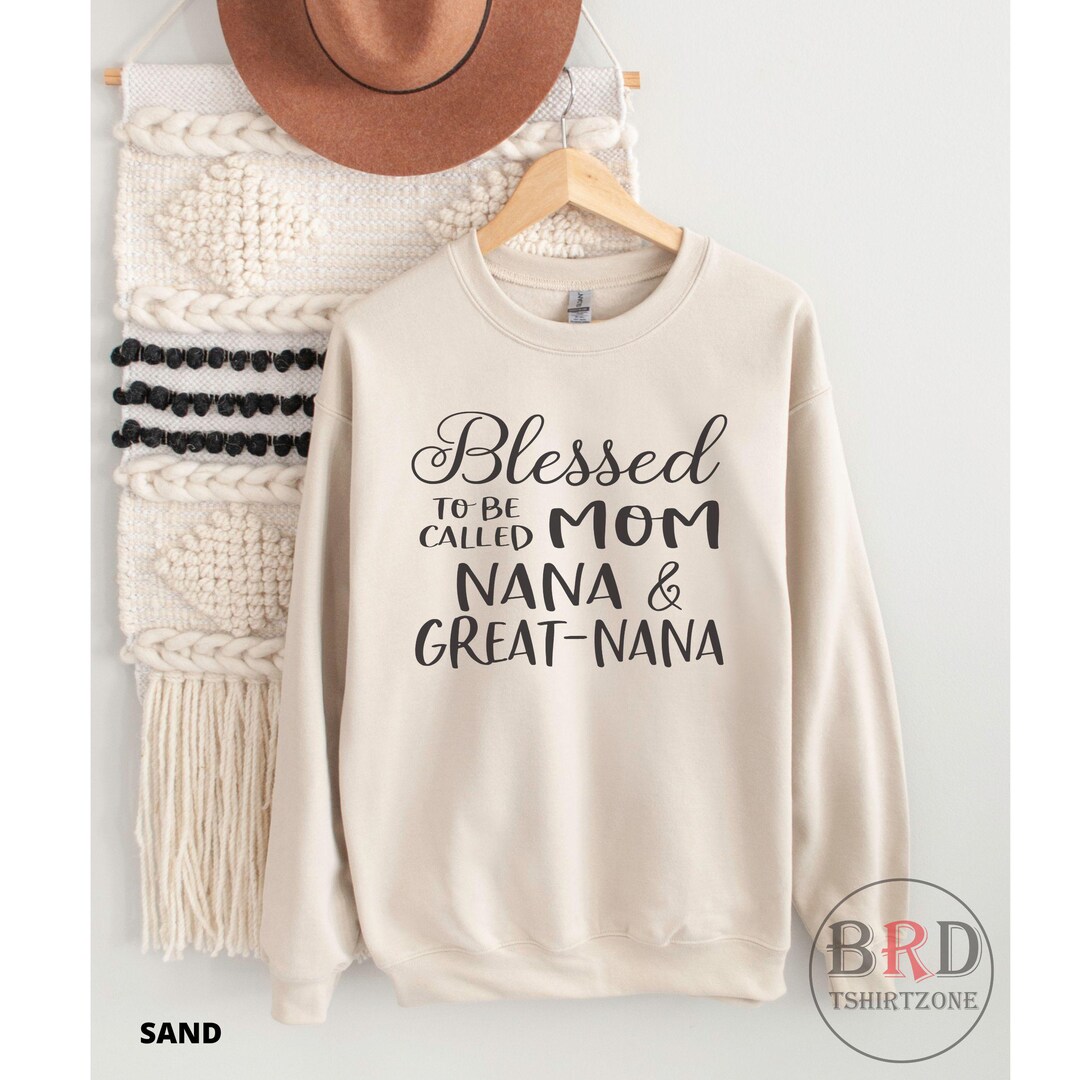 Great Nana Gift, Nana Pregnancy Reveal, Blessed to Be Called Mom Nana ...