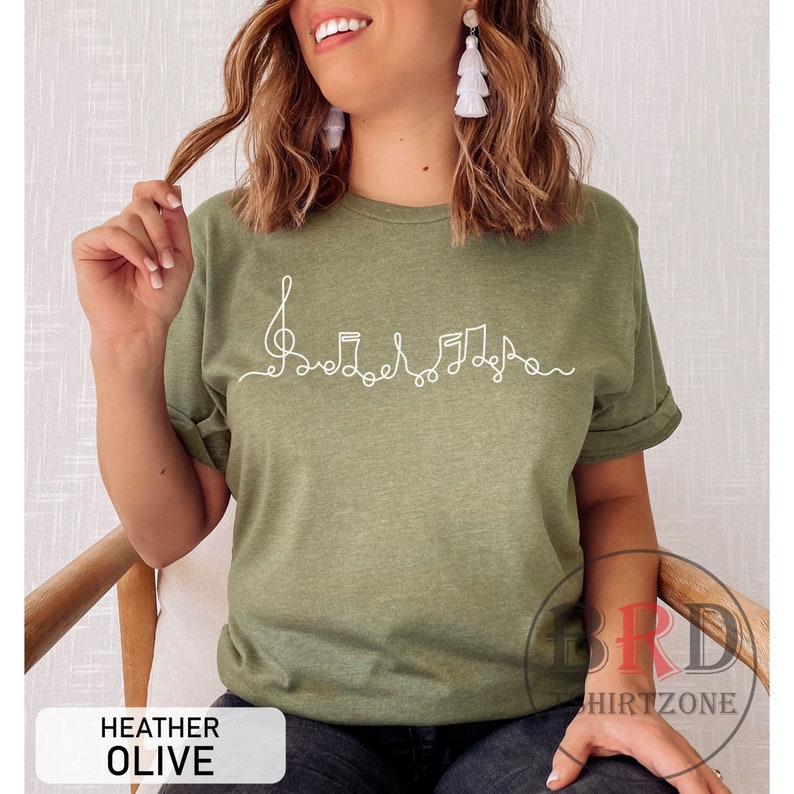 Musical Notes T Shirt Music Teacher Shirt Gift for Music - Etsy